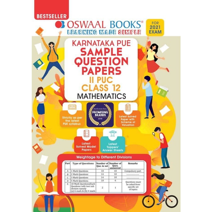 Oswaal Karnataka PUE Sample Question Papers II PUC Class 12 Mathematics ... Oswaal Karnataka PUE Sample Question Papers II PUC Class 12 Mathematics ...