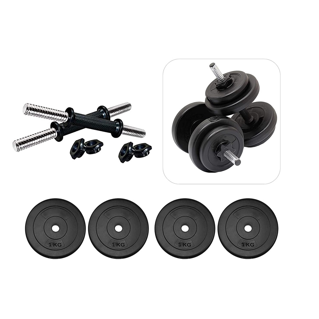 Chahat sports Dumble Set 1 kg(1kgx4) Pair of Adjustable PVC Dumble ...