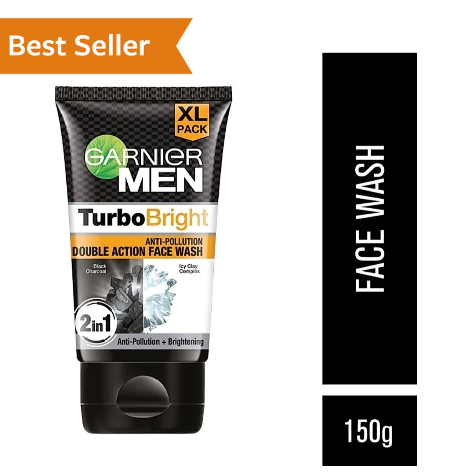 Garnier Men Power White Double Action Charcoal Face Wash 150 G